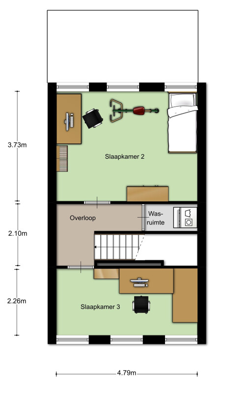 Kamer in Helmond te huur: Odulfusstraat, 't Hout-Centrum - KamersHelmond
